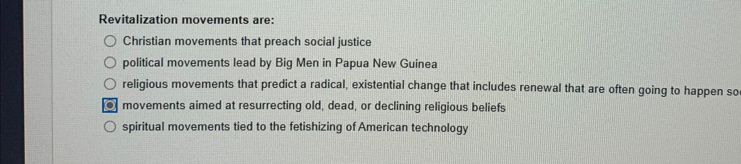 Solved Revitalization movements are:Christian movements that | Chegg.com