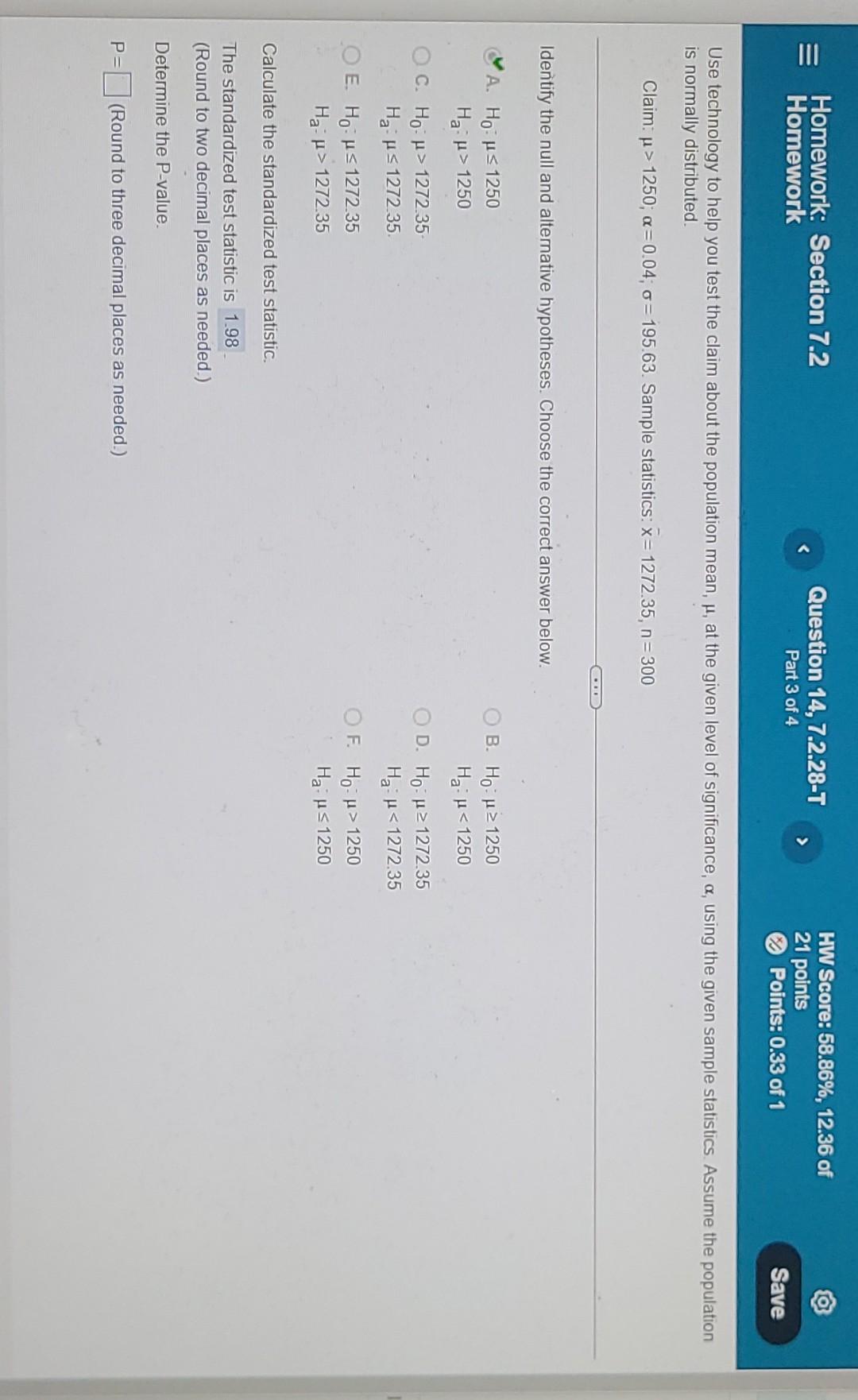 Solved Iii Homework Section 7 2 Homework Question 13