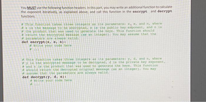 Solved PART D: (10 points) Write a function called | Chegg.com