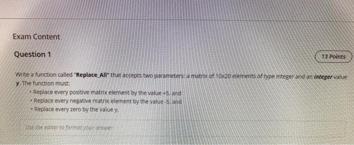 Solved Write a function called "Replace_All" that accepts | Chegg.com