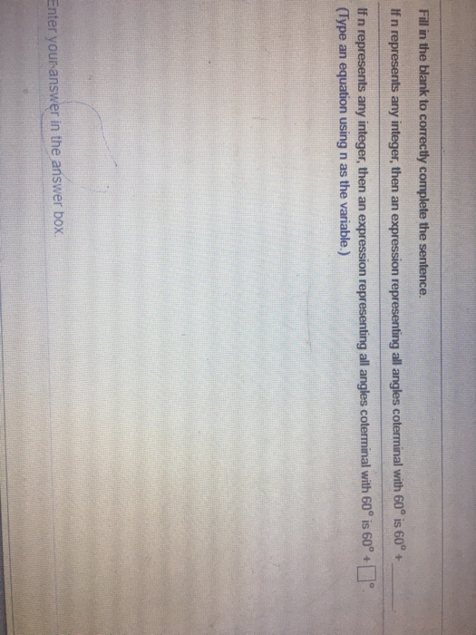 Solved Fill in the blank to correctly complete the sentence. | Chegg.com