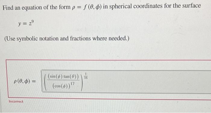 [Solved]: Find an equation of the form ( rho=f( theta, p