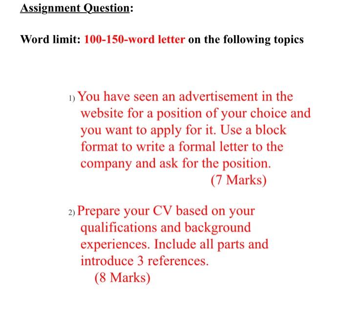 mit: 100-150-word letter on the following topics 1) | Chegg.com