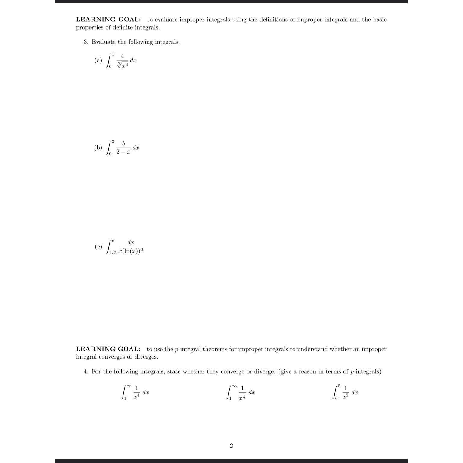 Solved Help with both 3 ﻿and 4 ﻿please LEARNING GOAL: to | Chegg.com