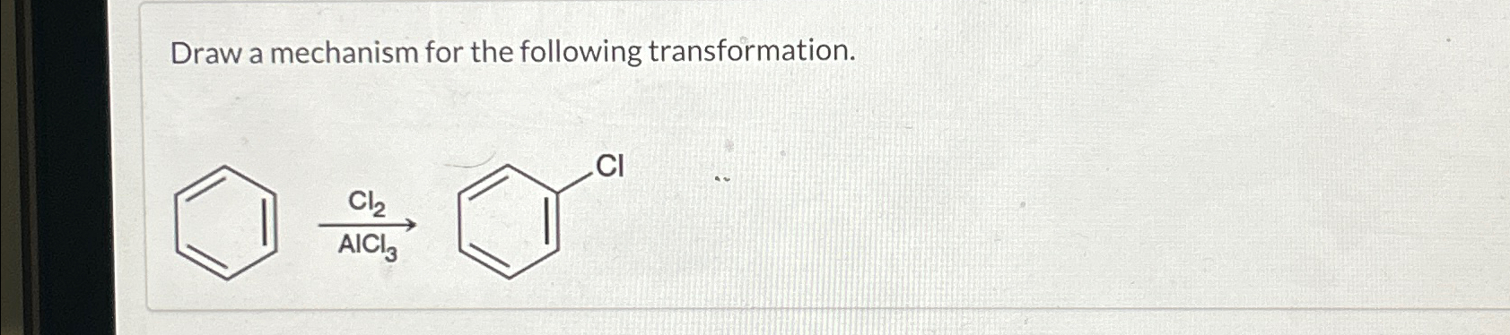 Solved Draw a mechanism for the following transformation. | Chegg.com