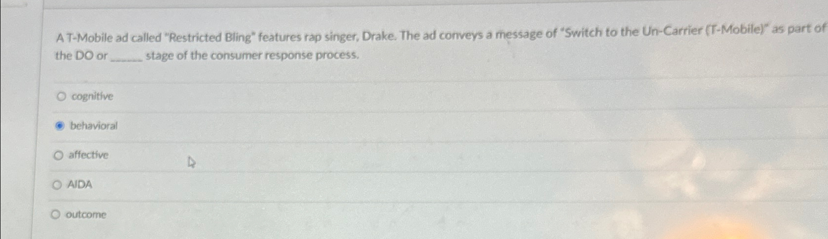 Solved A T-Mobile ad called "Restricted Bling" features rap | Chegg.com