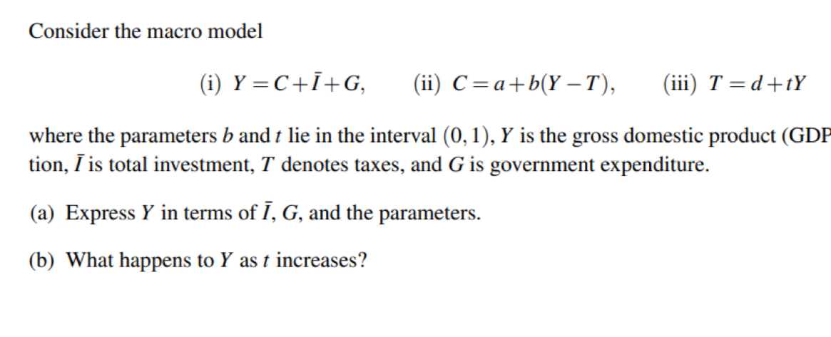 Consider the macro | Chegg.com