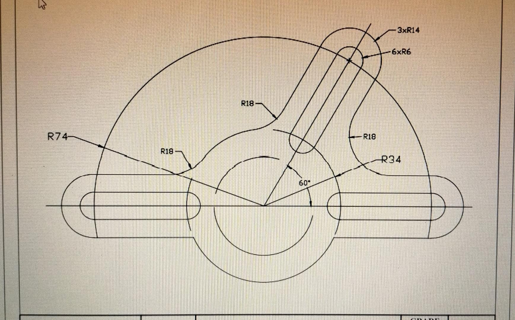 Solved Using the deaw and modify commands, draw the | Chegg.com
