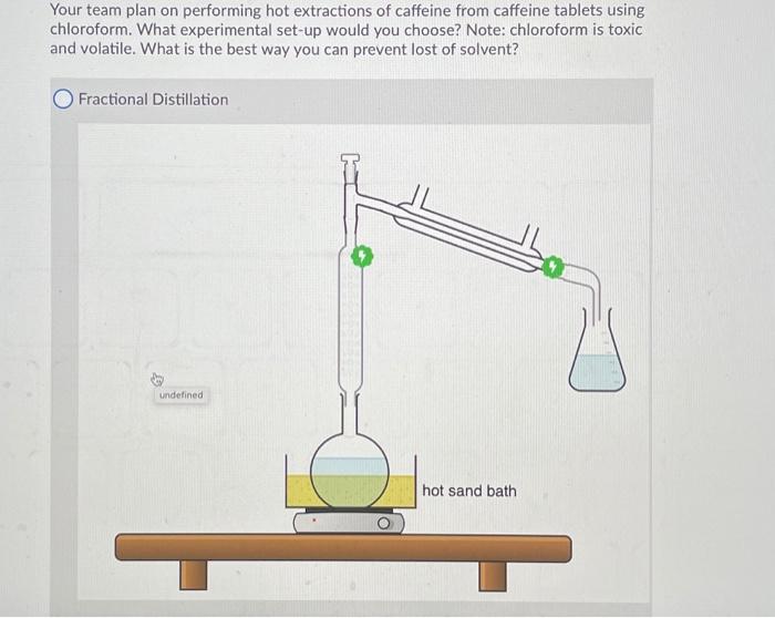 Solved Your team plan on performing hot extractions of | Chegg.com