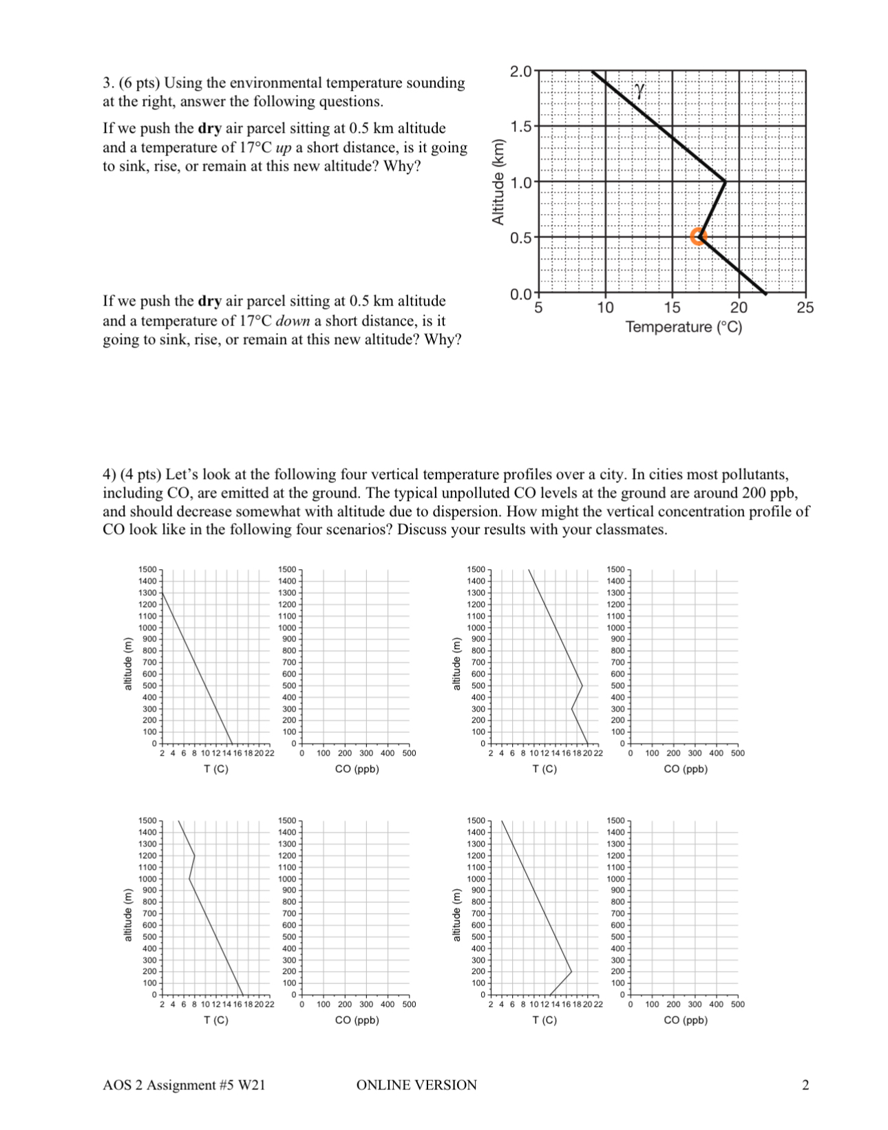 Solved (6 ﻿pts) ﻿Using the environmental temperature | Chegg.com