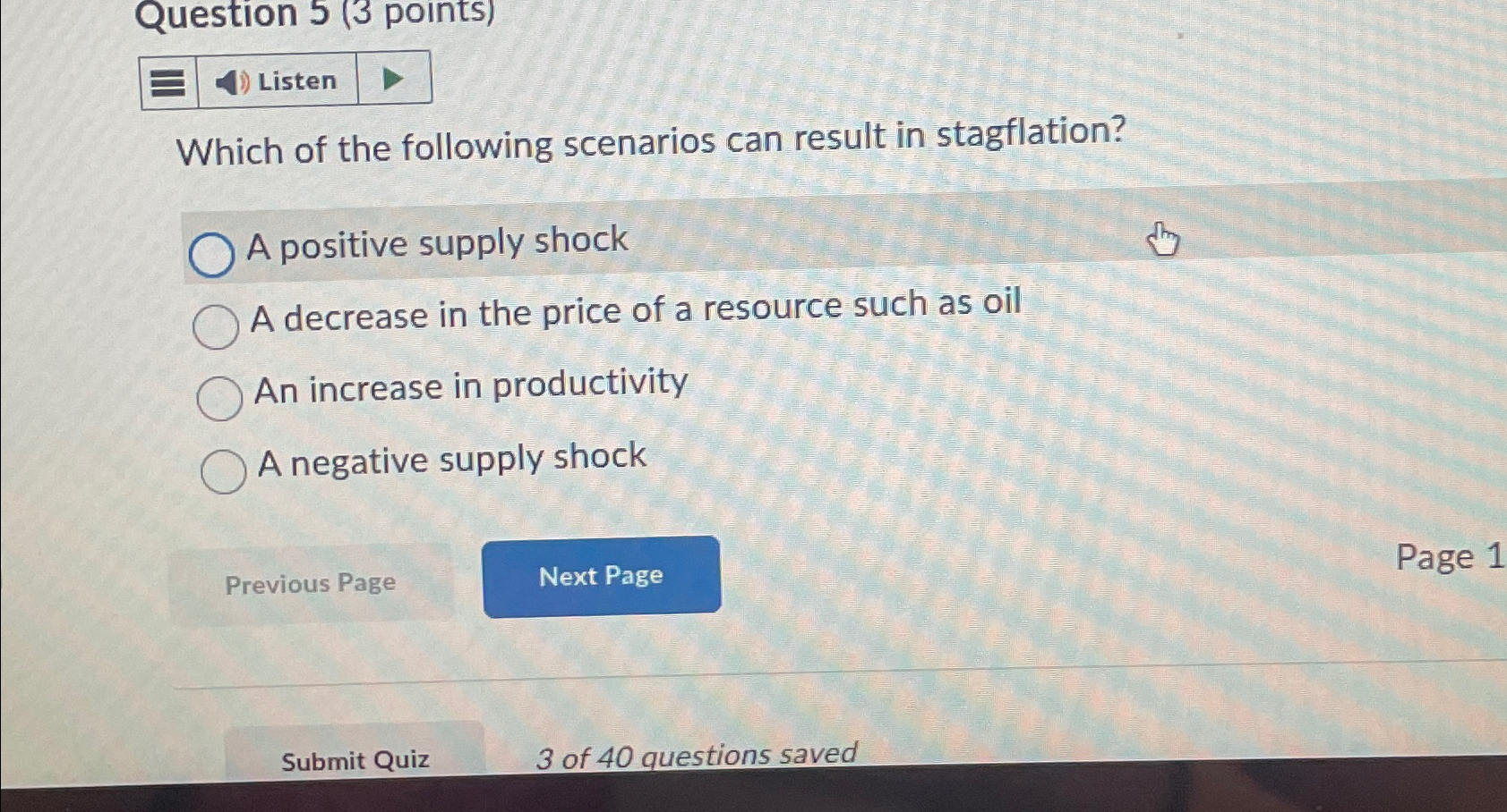 Solved Question 5 (3 ﻿points)ListenWhich of the following | Chegg.com