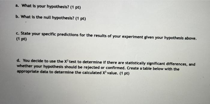 Solved 3. Biostatistics - Chi-square statistic (5 points) | Chegg.com