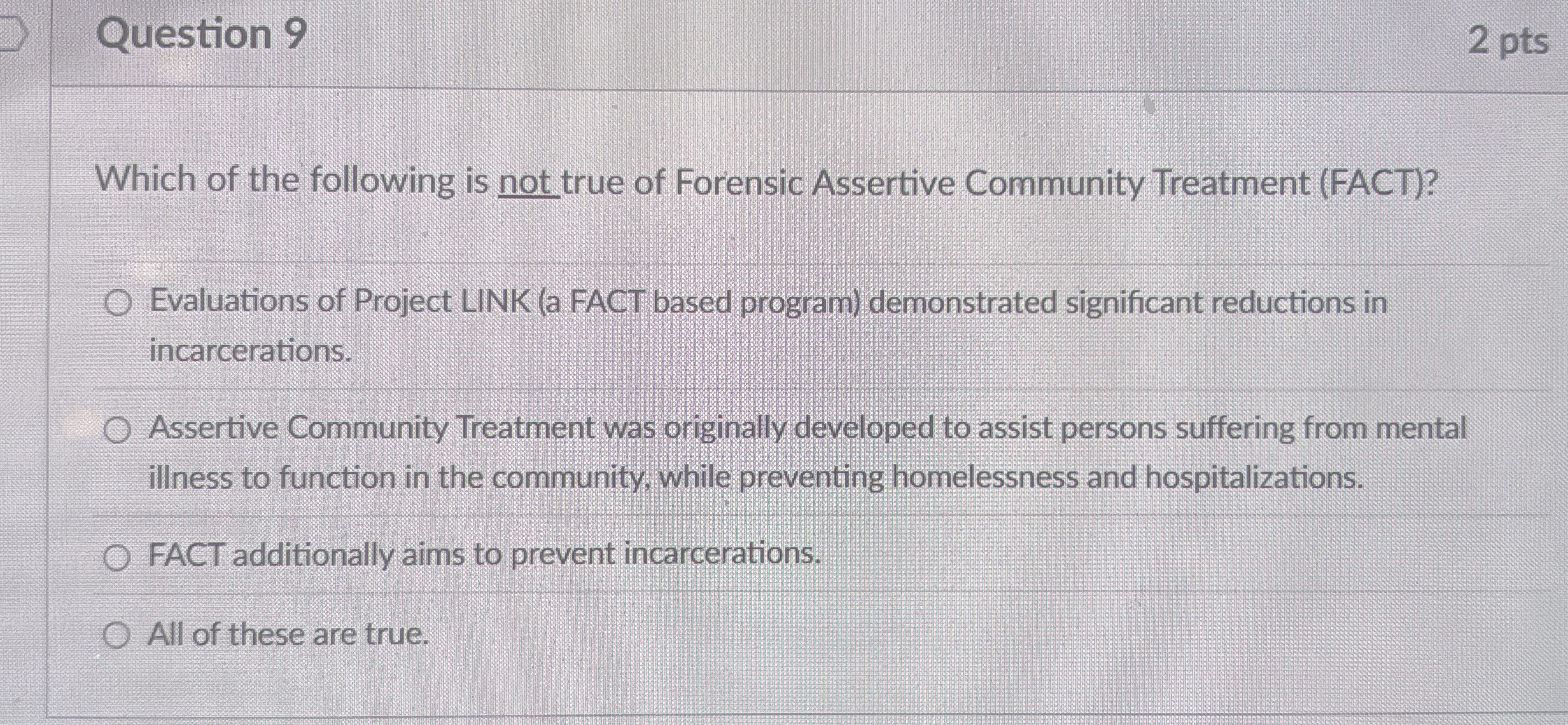 Solved Question 92 ﻿ptsWhich of the following is not true of | Chegg.com