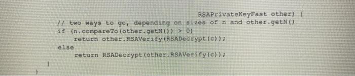Implement The Rsa Algorithm With The Chinese 
