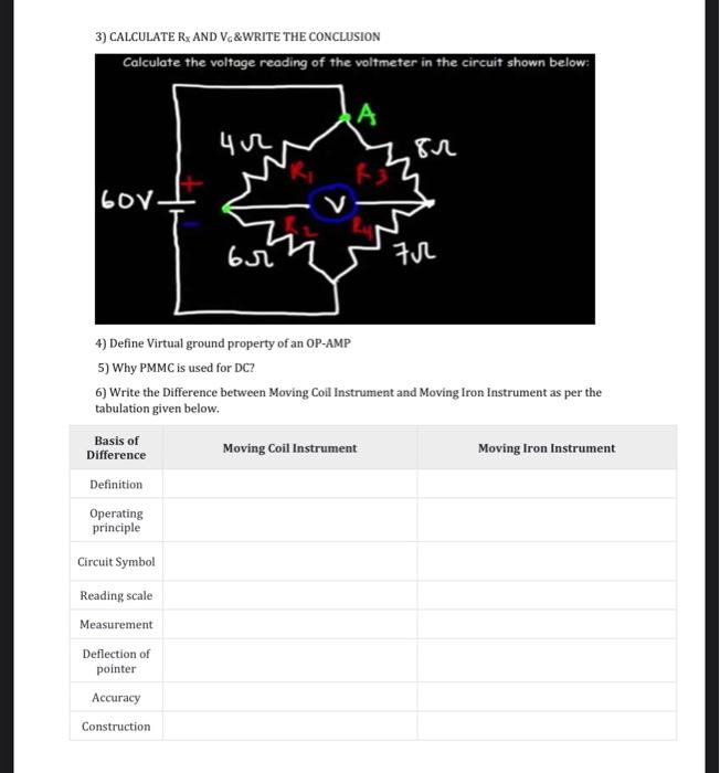 Solved Assignment 2 1) CALCULATE RX AND VG \& WRITE THE | Chegg.com
