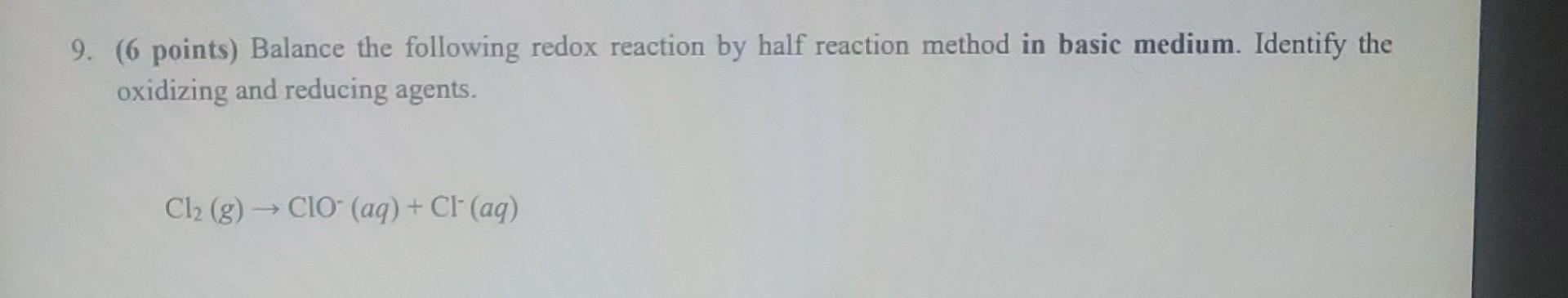 Solved 6. (2 points) Refer to the activity series of metals | Chegg.com