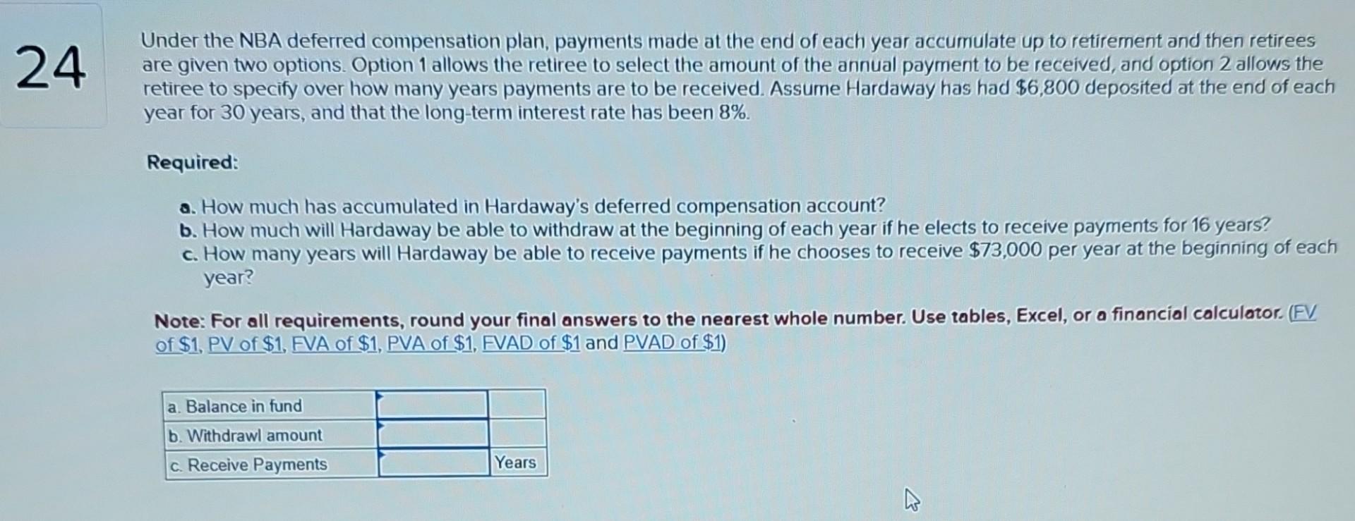 Solved TABLE 2 Present value of $1 PV=$1/(1+i)nTable 6 | Chegg.com