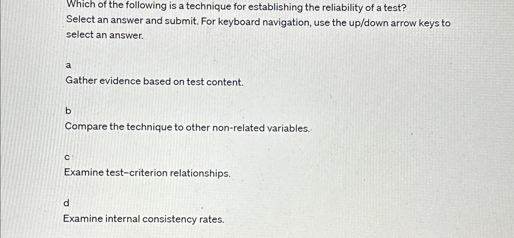 Solved Which of the following is a technique for | Chegg.com