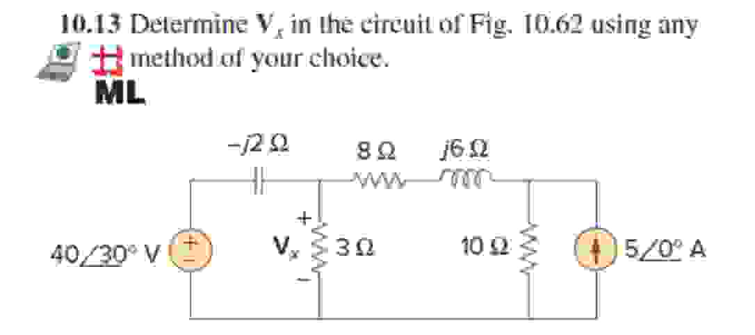 Solved Determine Vx ﻿in the circuit using any method of your | Chegg.com