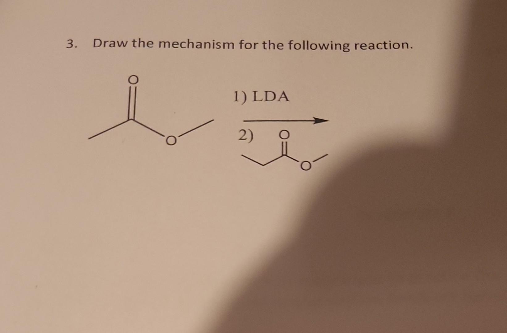 [Solved]: 3. Draw the mechanism for the following
