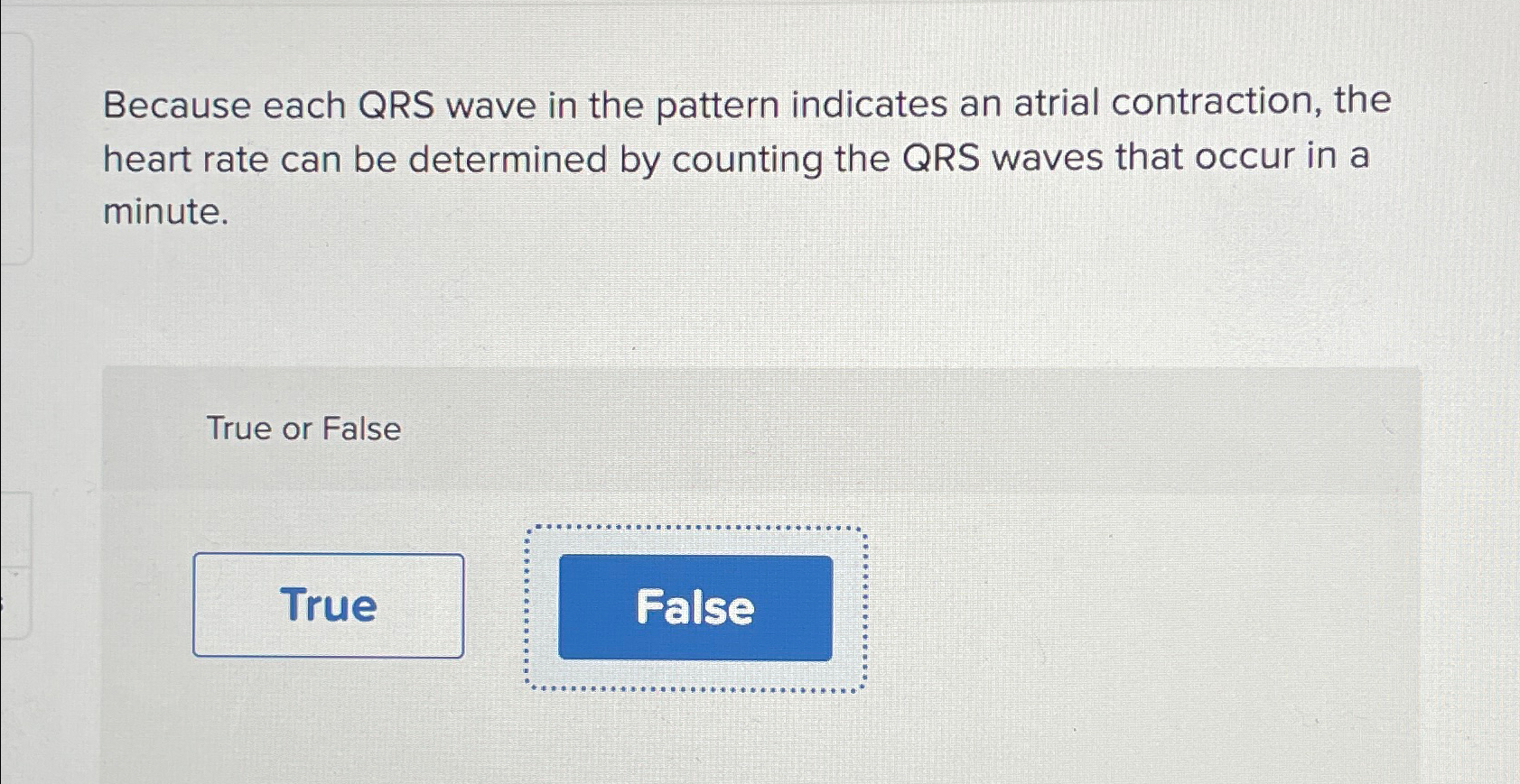 Solved Because Each Qrs Wave In The Pattern Indicates An