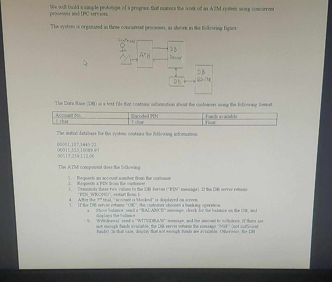 Solved We will build a simple prototype of a program that | Chegg.com