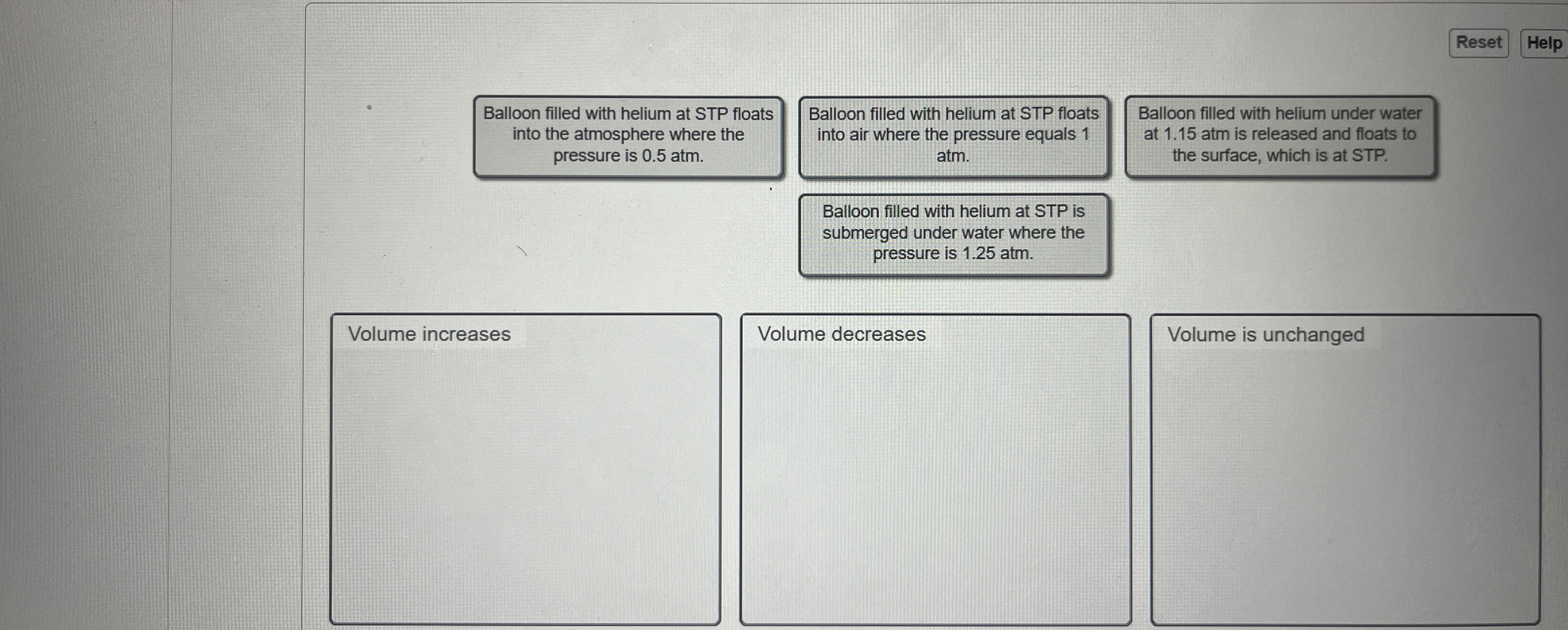 Solved Balloon filled with helium at STP floats into the | Chegg.com