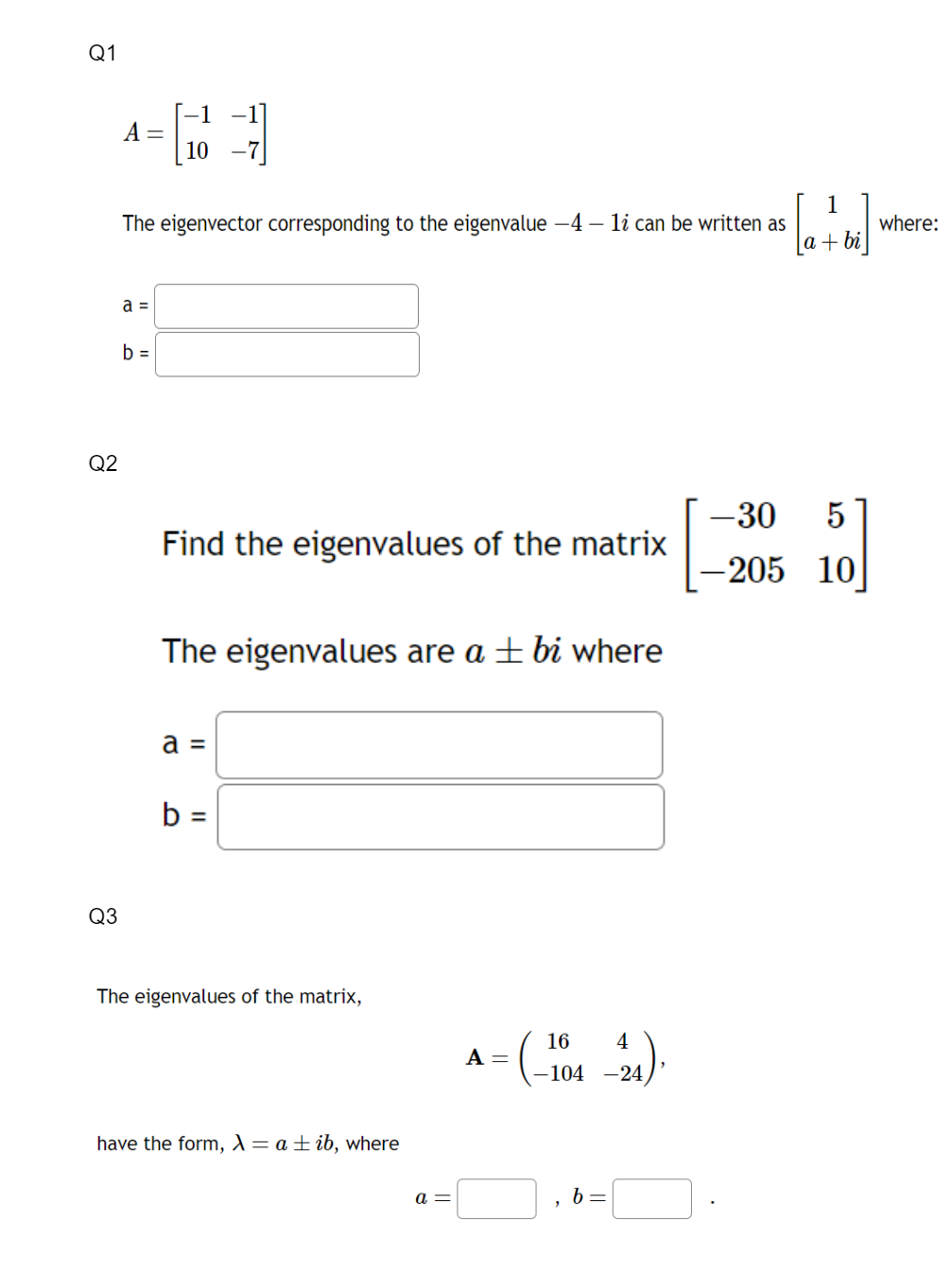 Solved Applied Linear Algebra. PLEASE I NEED ALL! | Chegg.com