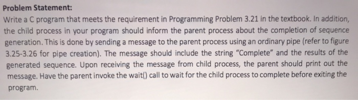 Solved Problem Statement: Write a C program that meets the | Chegg.com