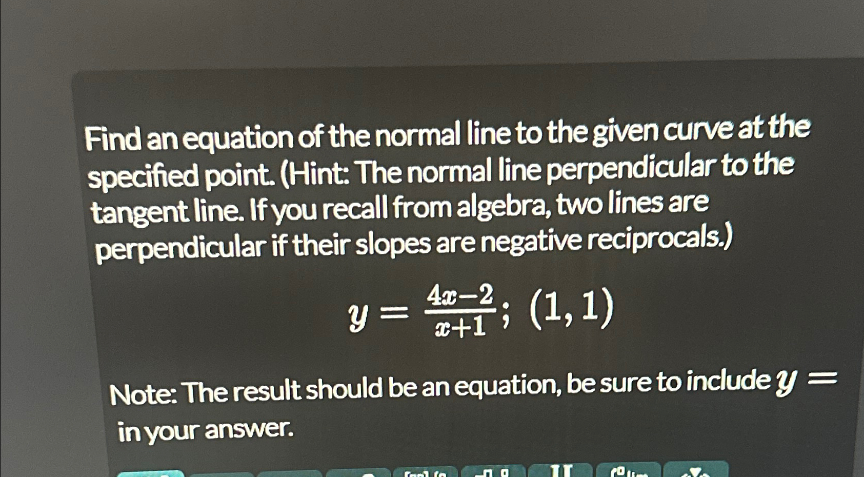 Solved Find an equation of the normal line to the given | Chegg.com