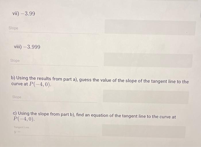 Solved The point P(−4,0) lies on the curve y=sin(3πx). a) If | Chegg.com