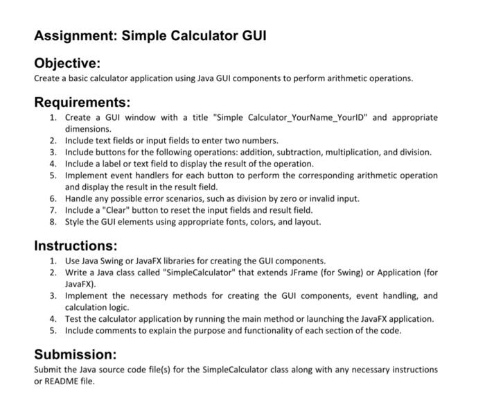 Solved Requirements: 1. Create a GUI window with a title | Chegg.com