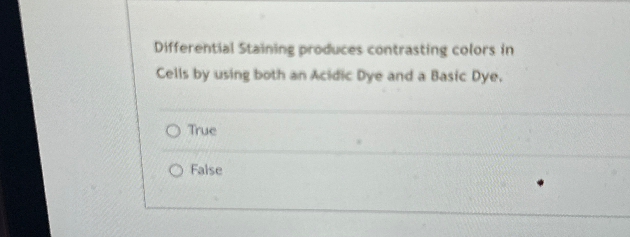 Solved Differential Staining produces contrasting colors in | Chegg.com