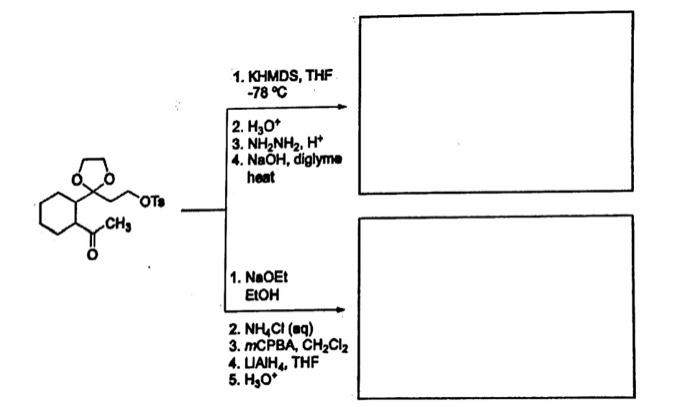 Solved \begin{tabular}{l} 1. KHMDS, THF \\ −78∘C \\ \hline | Chegg.com