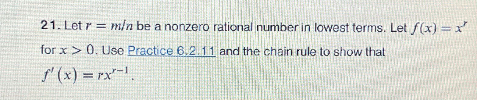 Solved Let r=mn ﻿be a nonzero rational number in lowest | Chegg.com