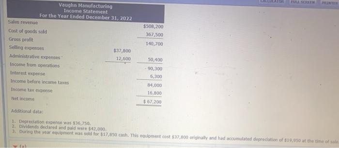 Solved Problem 12-07A (Part Level Submission) Presented | Chegg.com