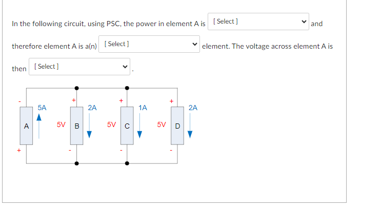 Solved In the following circuit, using PSC, ﻿the power in | Chegg.com