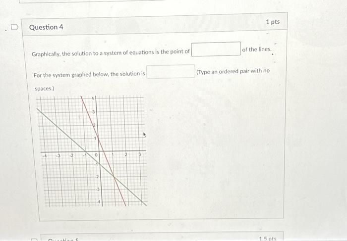 Solved Graphically, the solution to a system of equations is | Chegg.com