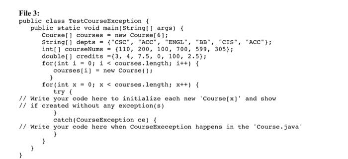 Solved Create Three Classes From The Below Code And Add 