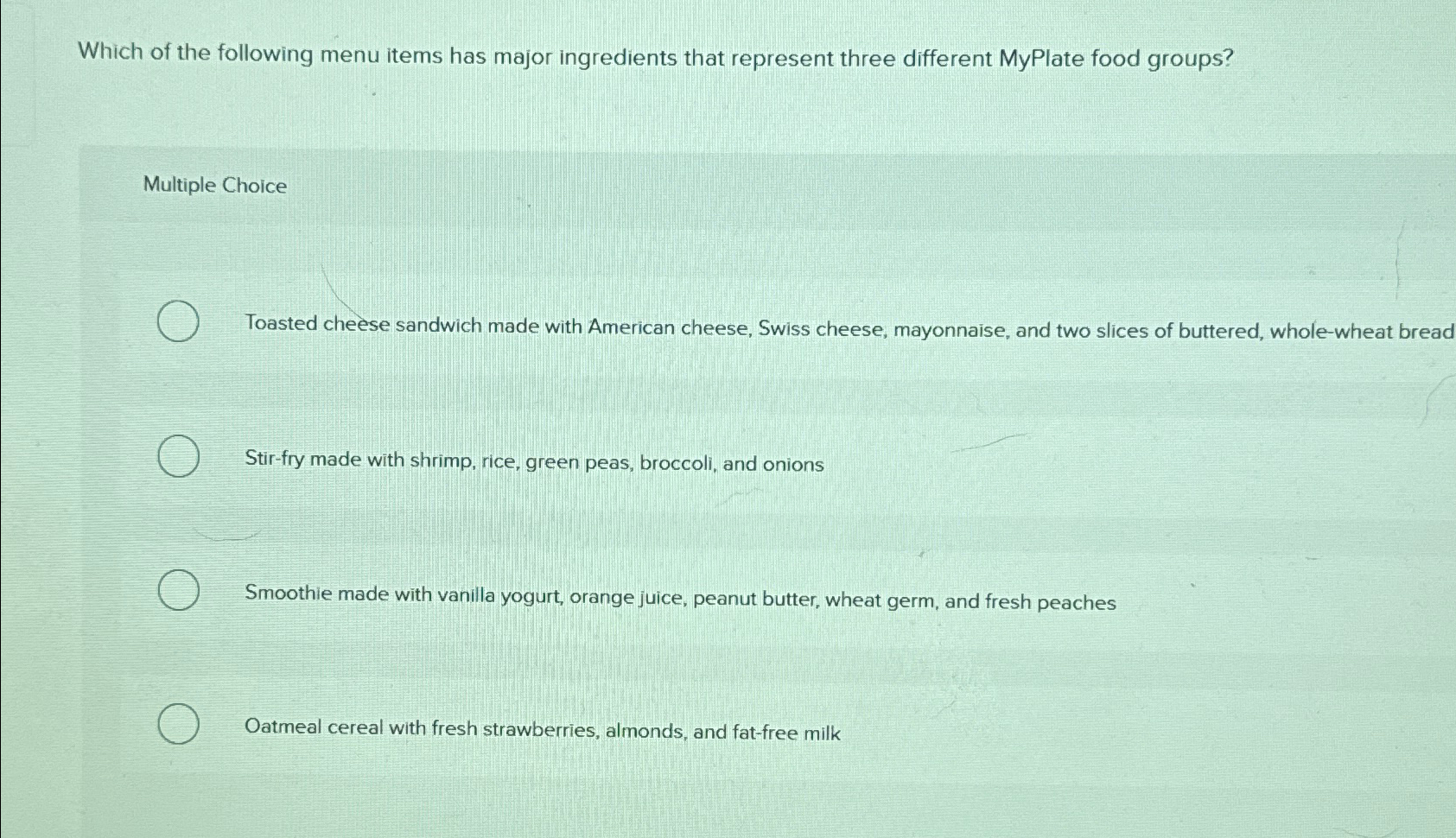 Solved Which of the following menu items has major | Chegg.com