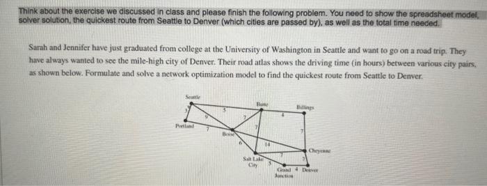 Solved Think about the exerclse we discussed in class and | Chegg.com