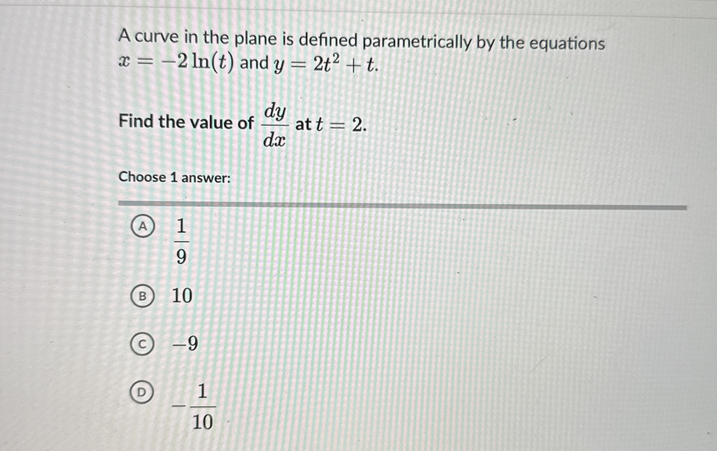 A curve in the plane is defined parametrically by the | Chegg.com