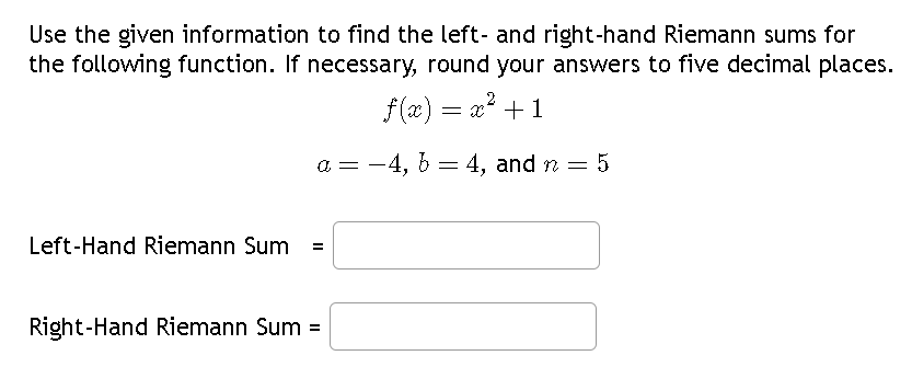 Solved Use the given information to find the left- ﻿and | Chegg.com