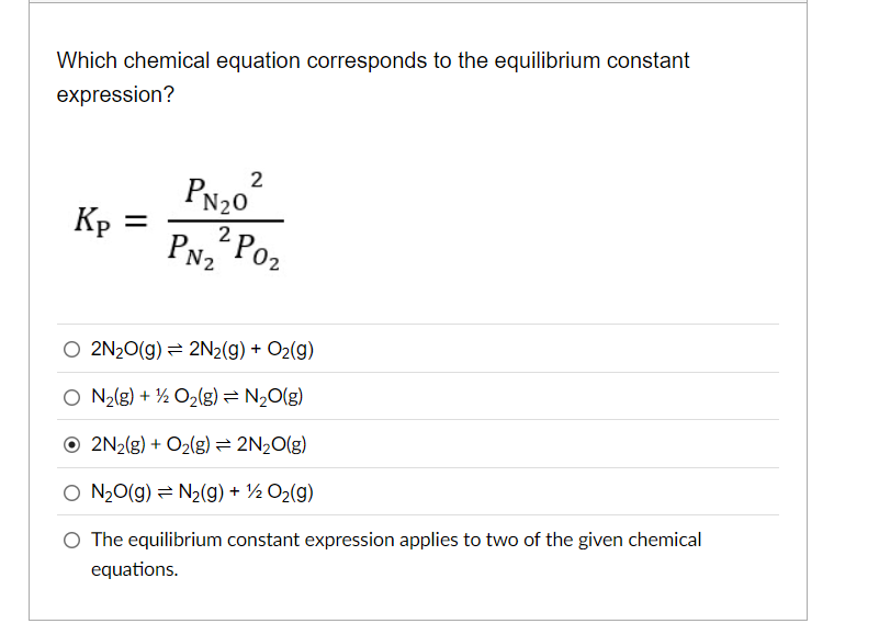 Solved Which chemical equation corresponds to ﻿the | Chegg.com