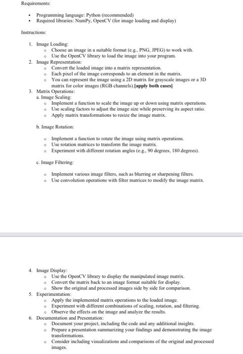 Solved Requirements: - Programming language: Python | Chegg.com