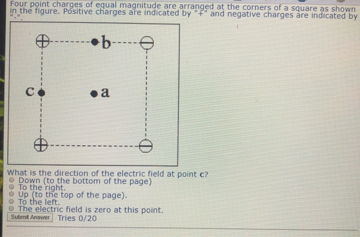 Solved Four point charges of equal magnitude are arranged at | Chegg.com
