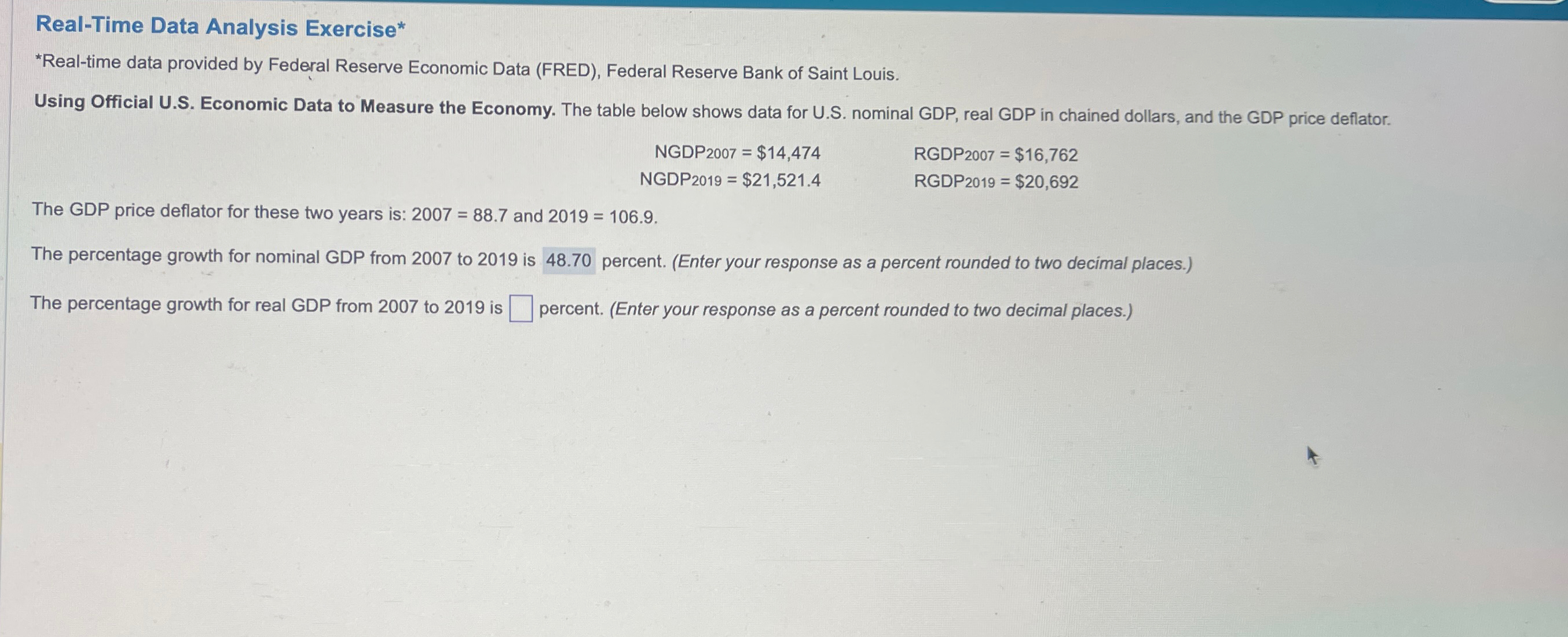 Solved Real-Time Data Analysis Exercise**Real-time data | Chegg.com