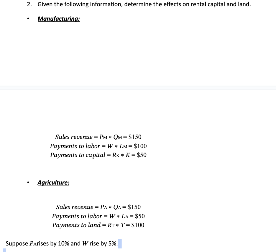 Solved Given the following information, determine the | Chegg.com