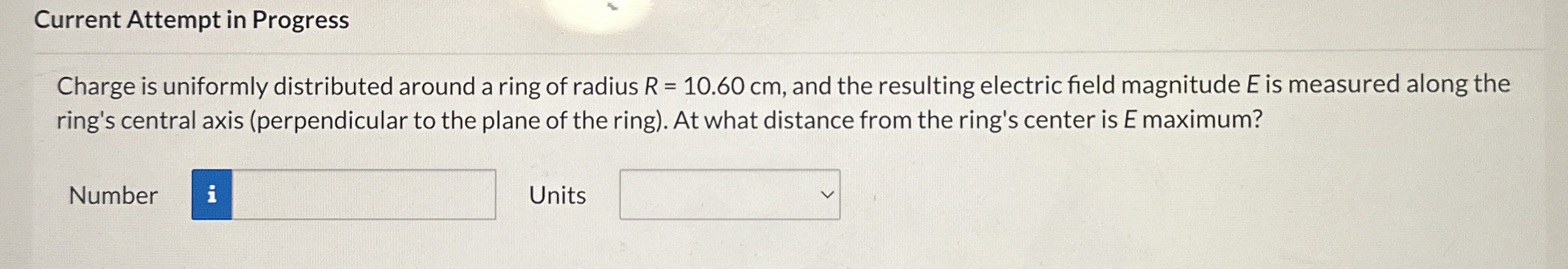 Solved Current Attempt in ProgressCharge is uniformly | Chegg.com