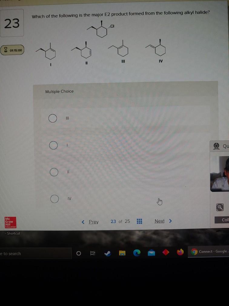 Solved Which of the following is the major E2 product formed | Chegg.com
